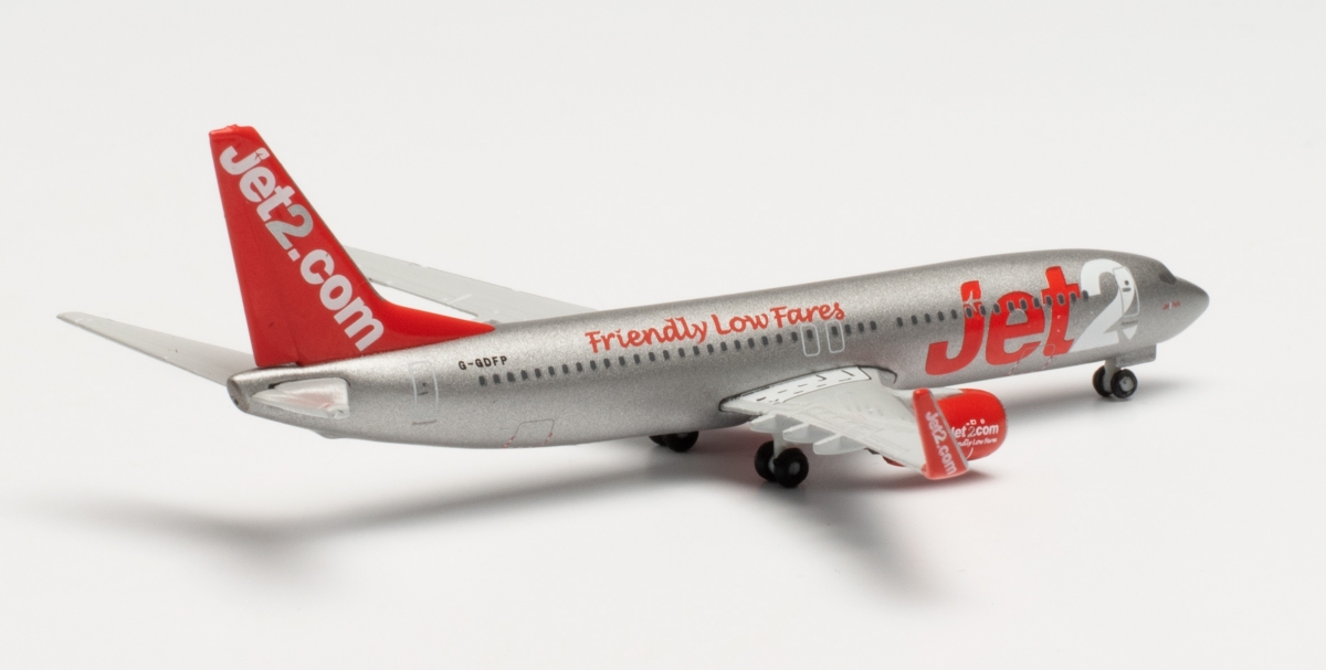 B737-8Z9(WL) Jet2 "2000s" colors. With "Friendly Low Fares" stickers ...