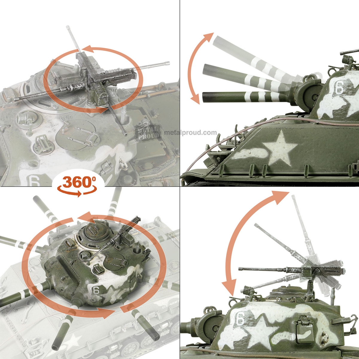 M4 (105) Sherman HVSS with deep wading gear, US Army, 711th Tank ...